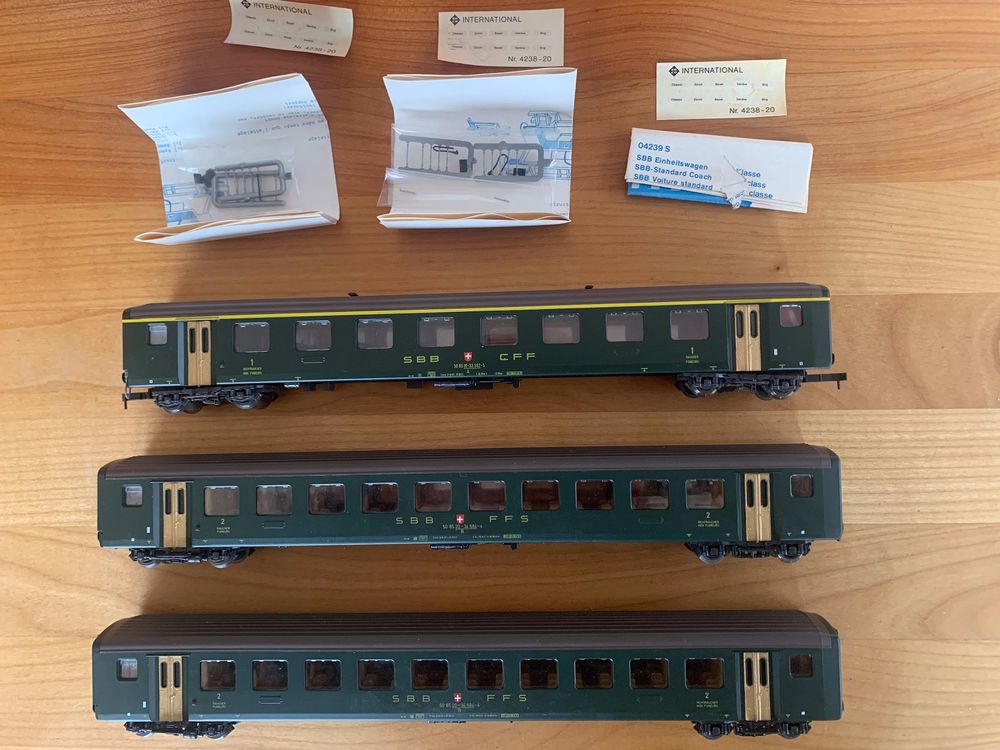 2 X Roco 4238 + 1 x Roco 4239 Personenwagen EW II,altes logo | Kaufen ...