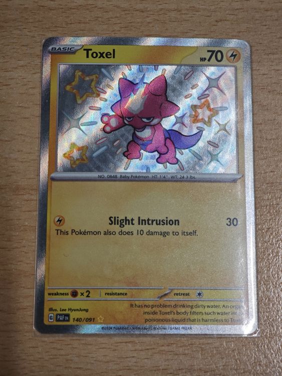 Carte Pokémon Toxel - Etat neuf - baby shiny (Neu (gemäss Beschreibung ...