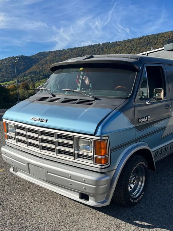 DODGE-RAM VAN B150 I 20Tkm I Youngtimer 1988 I Blau-Grau (Gebraucht) in ...