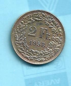 2 Fr. 1958 Silber (Gebraucht) in LIESTAL für CHF 6 – mit Lieferung auf Ricardo kaufen