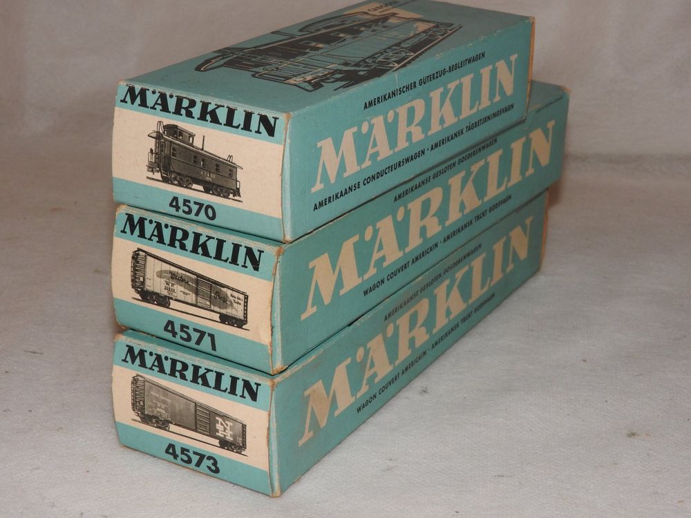 Märklin 4570/4571/4573, US Güterwagen, 3-teilig (Gebraucht) in Satigny ...