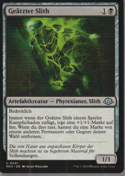 TCG Magic The Gathering MTG MH3 0091 Geätzter Slith (Neu (gemäss ...