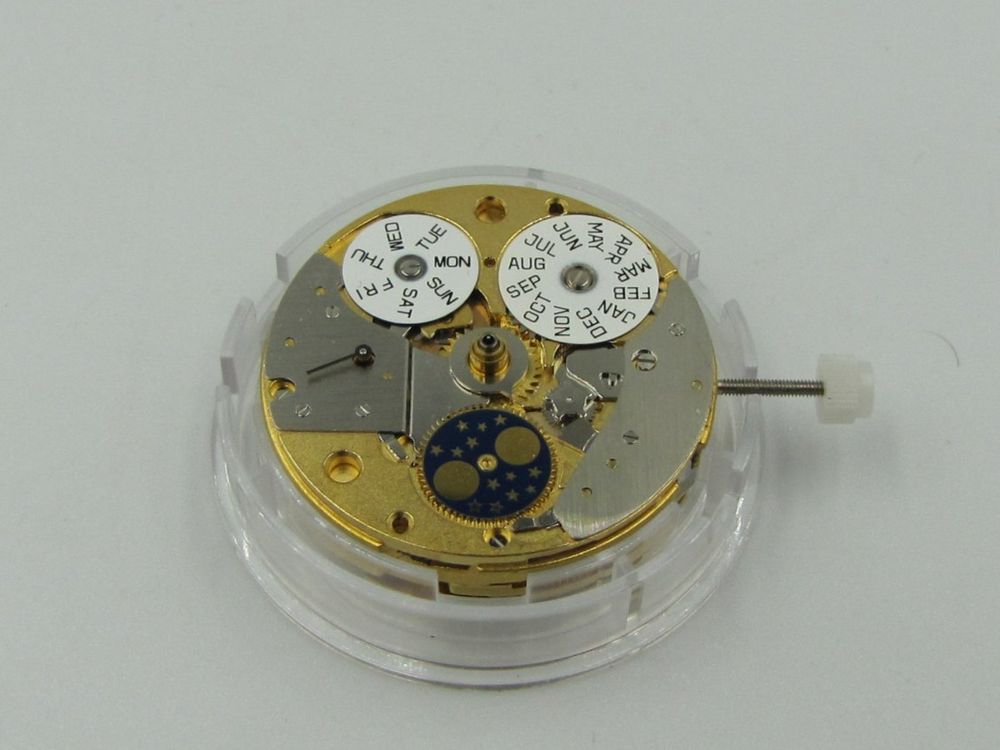 ETA/VAL 7751,17 JEWELS, Chronowerk mit Vollkalender & Mondph (Neu ...