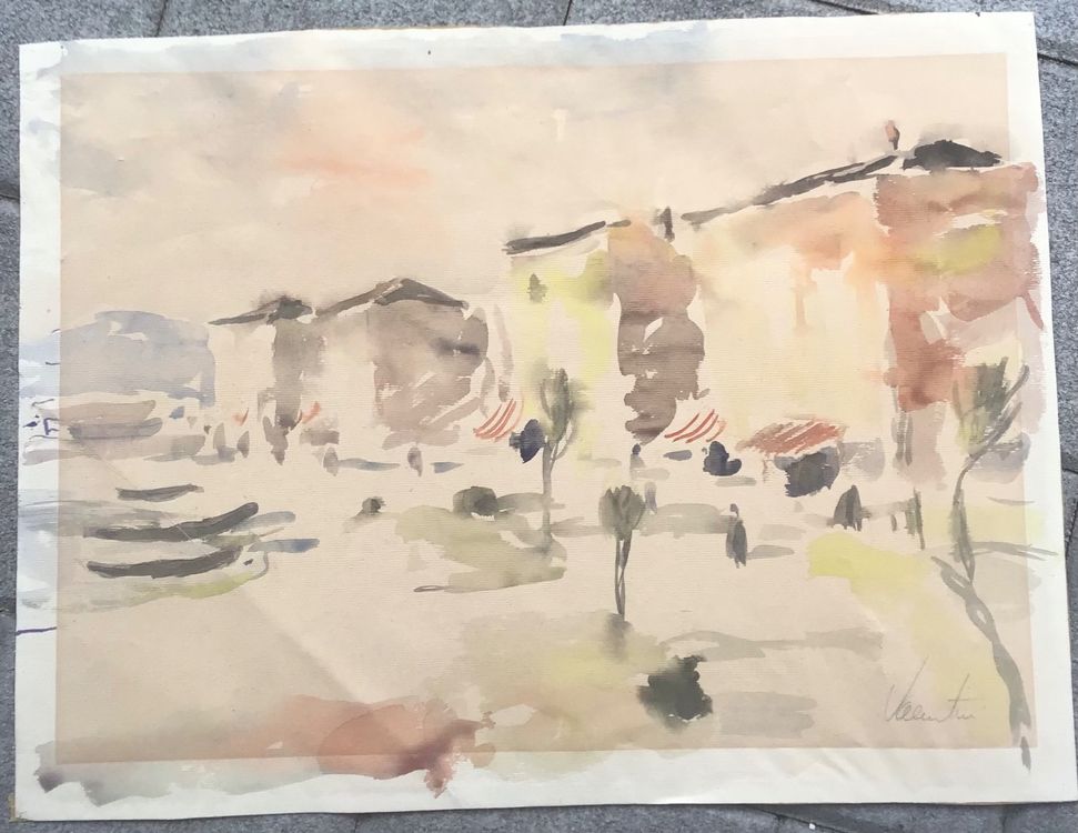 Sehr Interessante Aquarell Unleserlich Signiert (Gebraucht) in Root für CHF 5 – mit Lieferung ...
