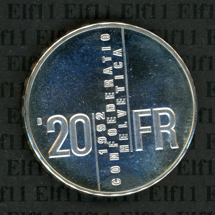 CHF__20.00 1992 Gertrud Kurz stgl 20 Franken (Neu (gemäss Beschreibung)) in Widnau für CHF 28 ...