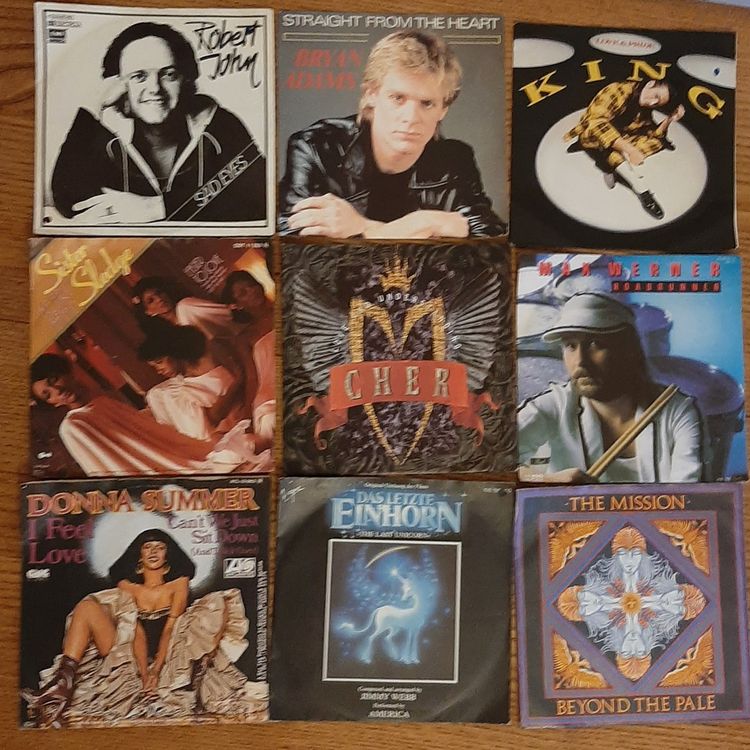 9 Singles: Cher, Bryan Adams, Max Werner etc. | Acheter sur Ricardo