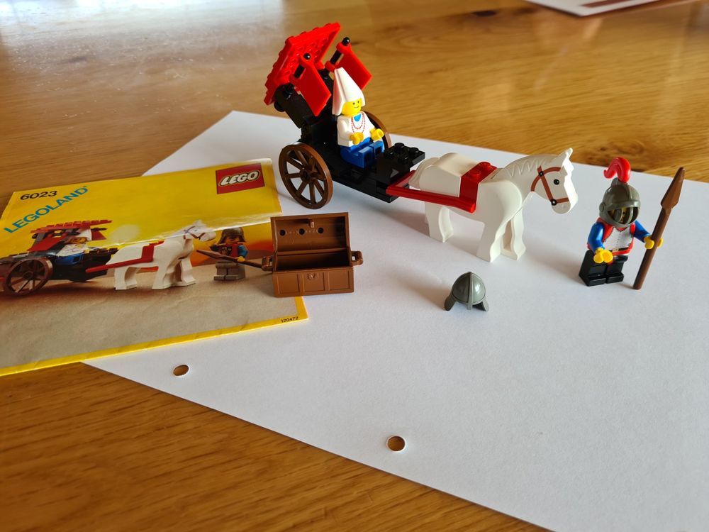 Lego 6023 Kutsche mit Prinzessin / Schatztruhe und Anleitung | Kaufen ...