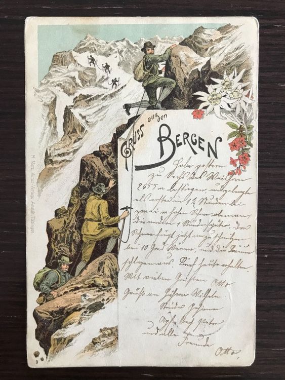 LITHO Gruss aus den Bergen 1896! (Gebraucht) in Wald ZH für CHF 16 – mit Lieferung auf Ricardo ...