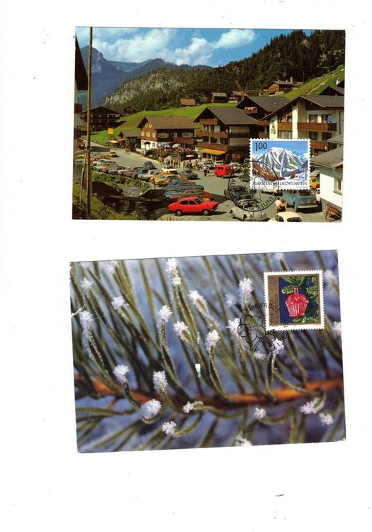 Ansichtskarten Liechtenstein Maximumkarten Briefmarken (Gebraucht) in Widnau für CHF 2 – mit ...