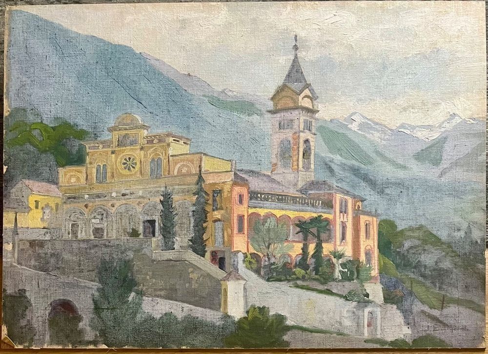 Joseph Burkhardt (1883-1952) KIRCHENGEMÄLDE SIGNIERT (Gebraucht) in ...