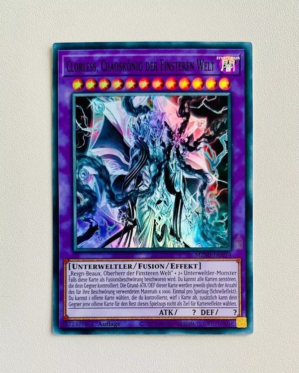 Yu-Gi-Oh! MZMI-DE014 Clorless Chaoskönig der Finsteren Welt (Neu und ...