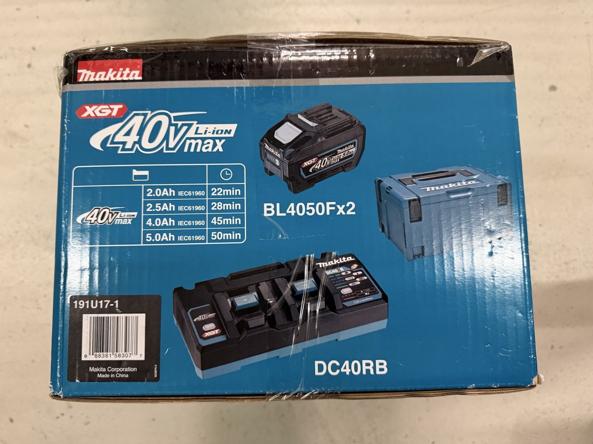 Makita XGT 40V Kit accus et chargeur double 191U17-1 (Neu und ...