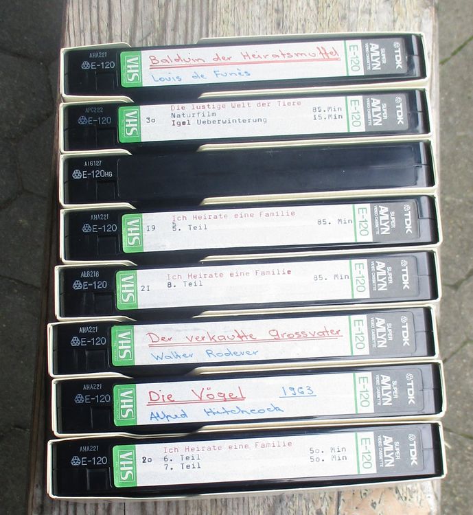 16 x VHS Video Kassetten , alles TDK 120 minuten | Kaufen auf Ricardo