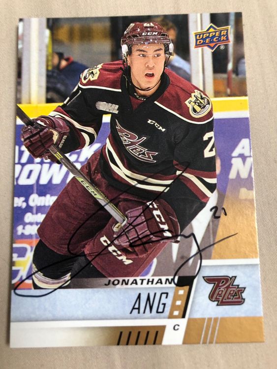 Jonathan Ang Kloten NHL Hockey Card signiert (Gebraucht) in ...