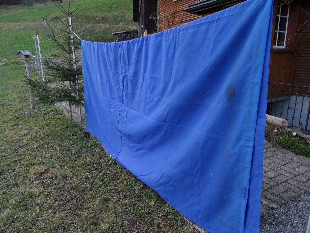 Storen-Stoff, alt - blau - zum Basteln, Werken | Kaufen auf Ricardo