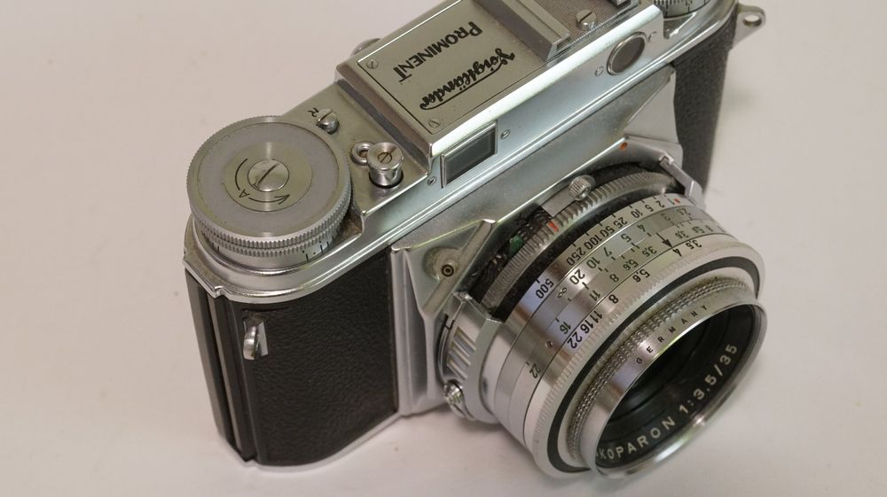 Voigtländer PROMINENT selten Obj.Skoparon 1:3.5/35mm mit Eui (Gebraucht) in Wohlenschwil für CHF ...