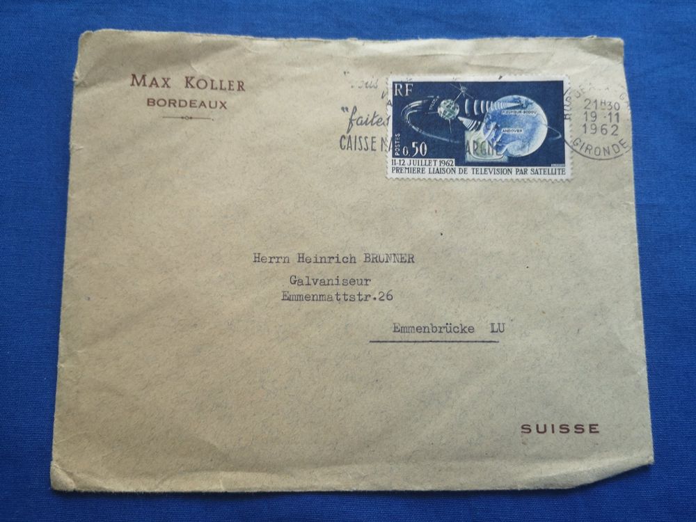 Max Koller Bordeaux nach Emmenbrücke 1962 (Gebraucht) in Romanshorn für ...