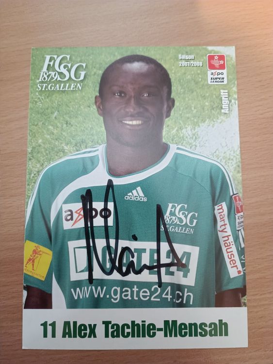 Alexander Tachie-Mensah - FC St. Gallen -- handsigniert (Gebraucht) in ...
