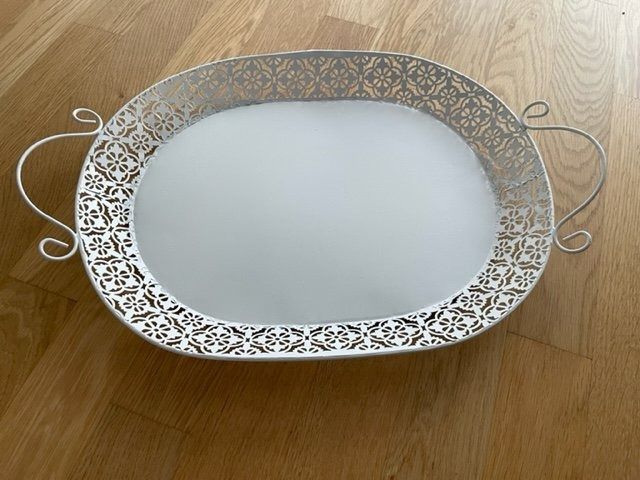 Tablett aus Metall Shabby Chic Stil | Kaufen auf Ricardo