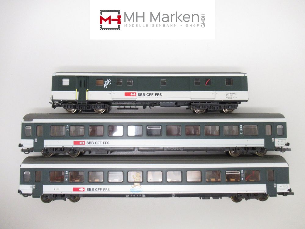Roco 44334+44336+44472 2x 2.Kl + Gepäckwagen SBB DC H0 (Gebraucht) in Basel für CHF 60 – mit ...