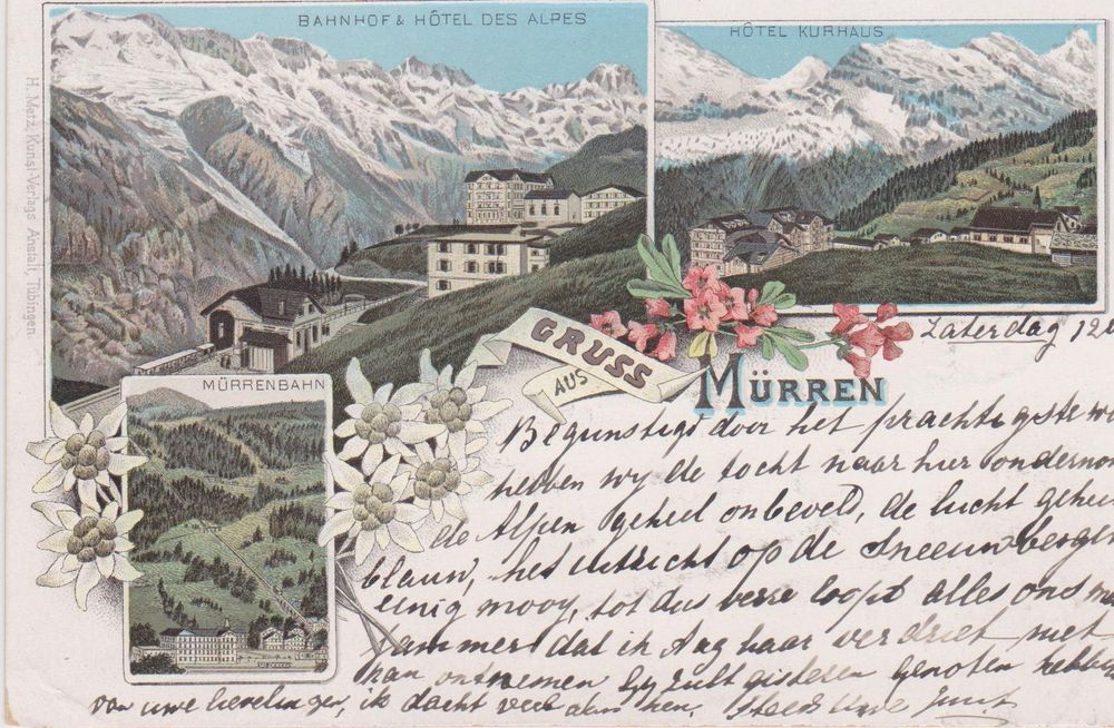 Mürren, Litho, 1901 (Gebraucht) in Spiez für CHF 18 – mit Lieferung auf Ricardo kaufen