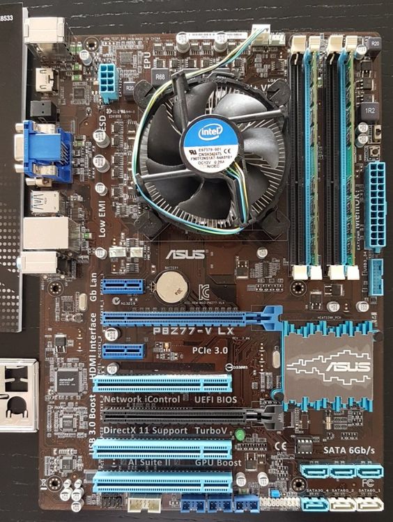 ASUS P8Z77-V LX, Intel Core i3 3240, Kingston ValueRAM 2x2GB | Kaufen auf Ricardo