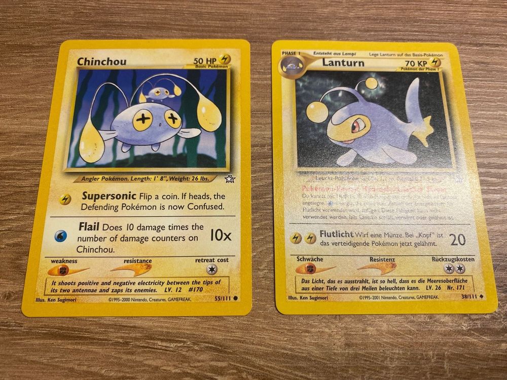 Lampi und Lanturn Pokemon Neo Genesis | Kaufen auf Ricardo