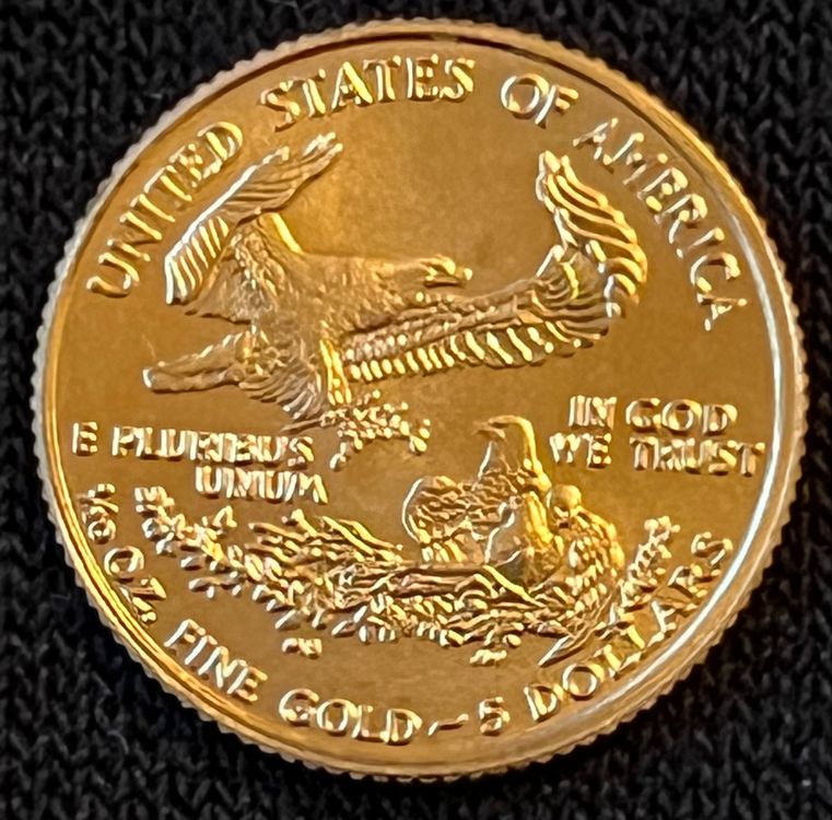 3,393 Gramm GOLDMÜNZE USA 5 DOLLAR LIBERTY 1995 (Gebraucht) in ...