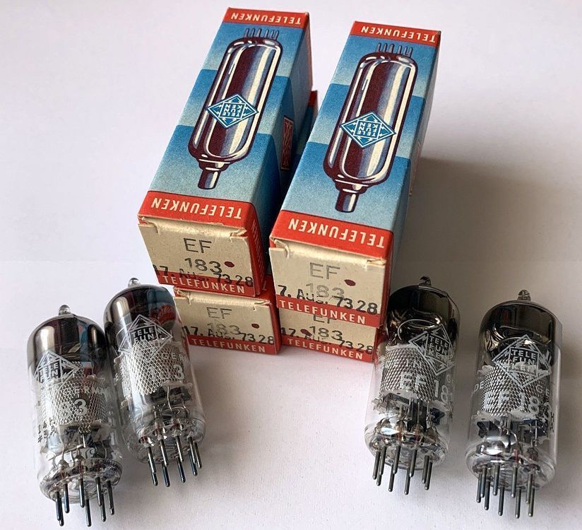 4 Röhren / Radioröhren EF183 / 6EH7 (Pentode), Telefunken | Kaufen auf ...