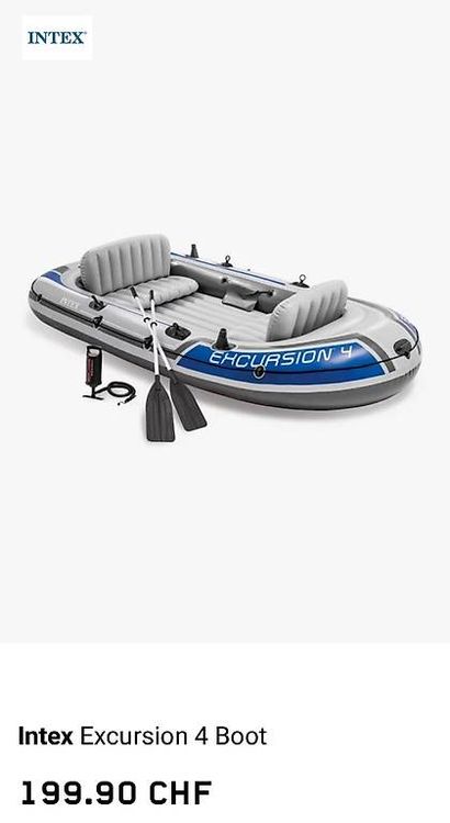 INTEX excursion 4 Schlauchboot 4 Personen Neu (Gebraucht) in ...
