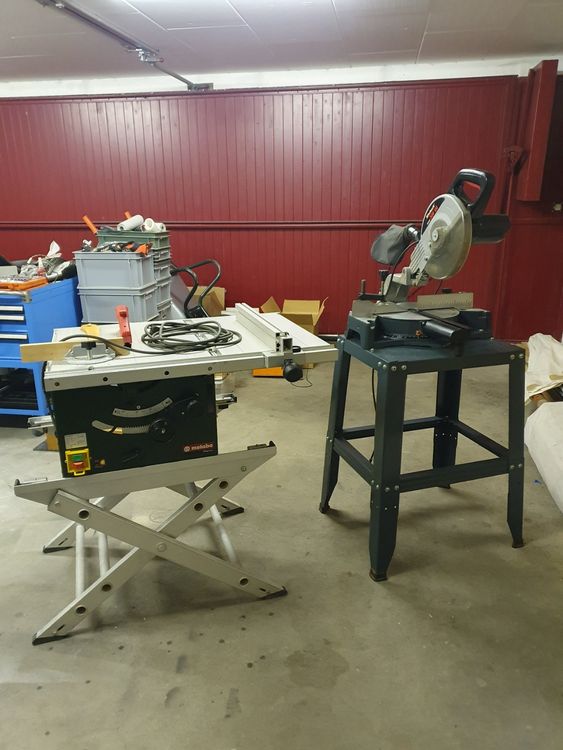 Tischkreissäge Metabo magnum TK 1066 + Zug-Kapp-säge Einhell (D ...