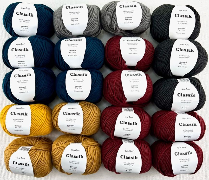 Wolle Rödel Classik 20 Knäuel Strickwolle (Neu und originalverpackt) in ...