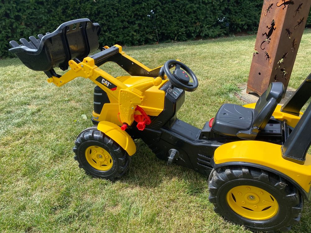 Tret Traktor mit Frontlader CAT für Kinder bis 10 Jahre (Gebraucht) in ...