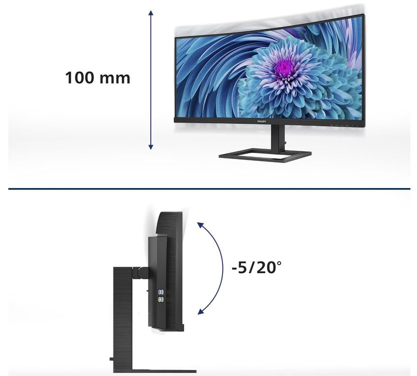 Philips Monitor Curved, with bluetooth mouse & keyboard! (Gebraucht) in ...