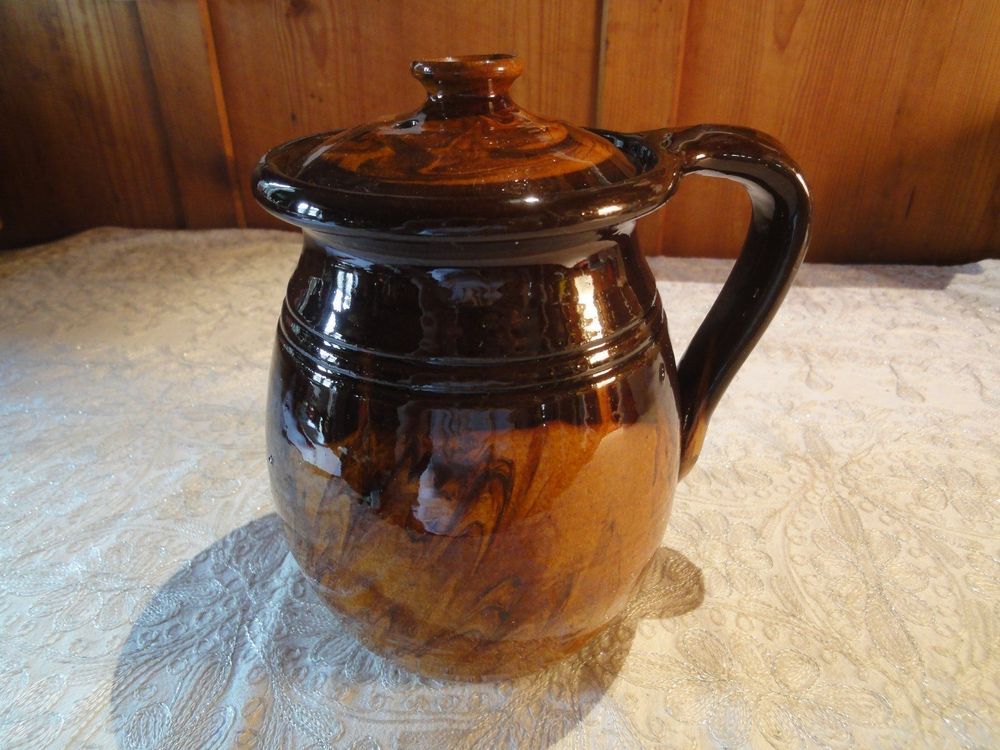 Schöner Keramik-Krug mit Deckel&Henkel | Kaufen auf Ricardo