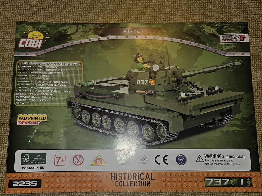 COBI PT-76 Schwimmpanzer, neuwertig / 2235 (Gebraucht) in Kerzers für ...