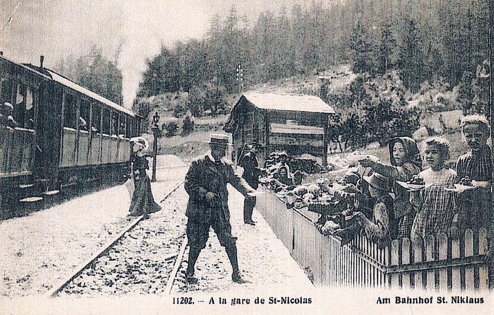 St. Niklaus VS - VZ-Bahn - ca. 1900 REPRODUKTION | Kaufen auf Ricardo