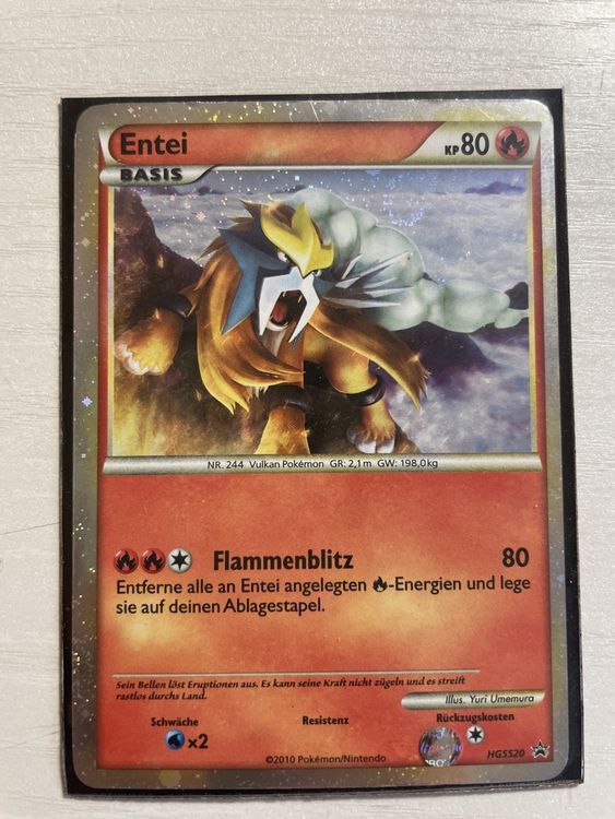 Pokemon TCG Shiny Entei Holo (Rare) | Kaufen auf Ricardo