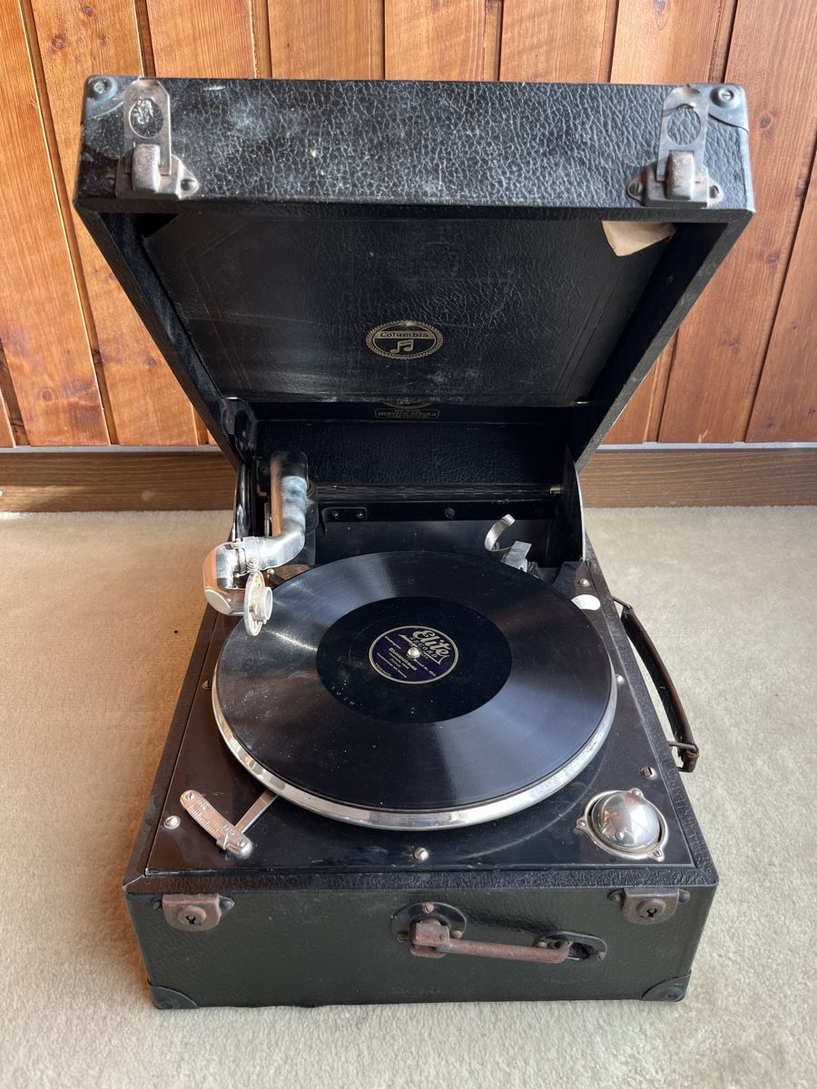 Phonographe portable Columbia – gramophone valise ancien (D'occasion) à ...