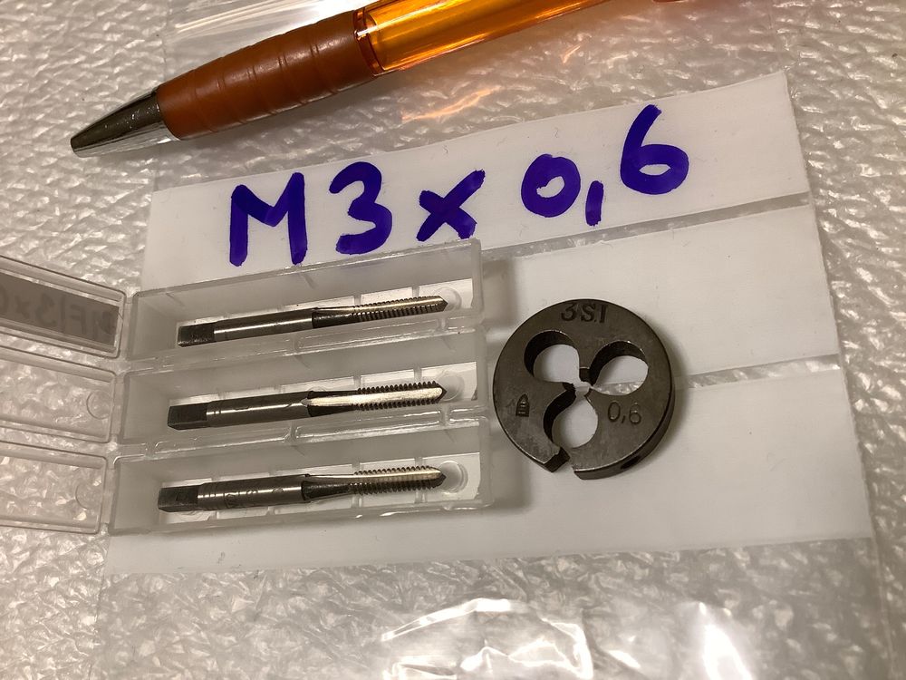 M3 x 0.6 Schneideisen / Filière & Gewindebohrer, unbenutzt (Neu (gemäss Beschreibung)) in Widnau ...