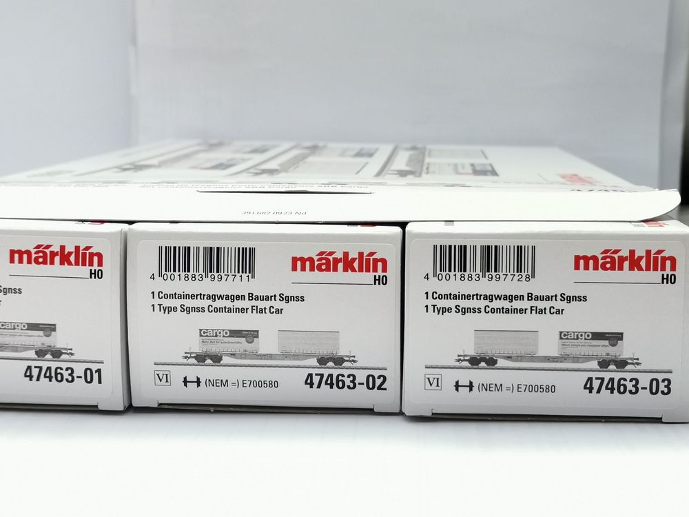 Märklin H0 47463 Containertragwagen-Set SBB Cargo | Kaufen auf Ricardo
