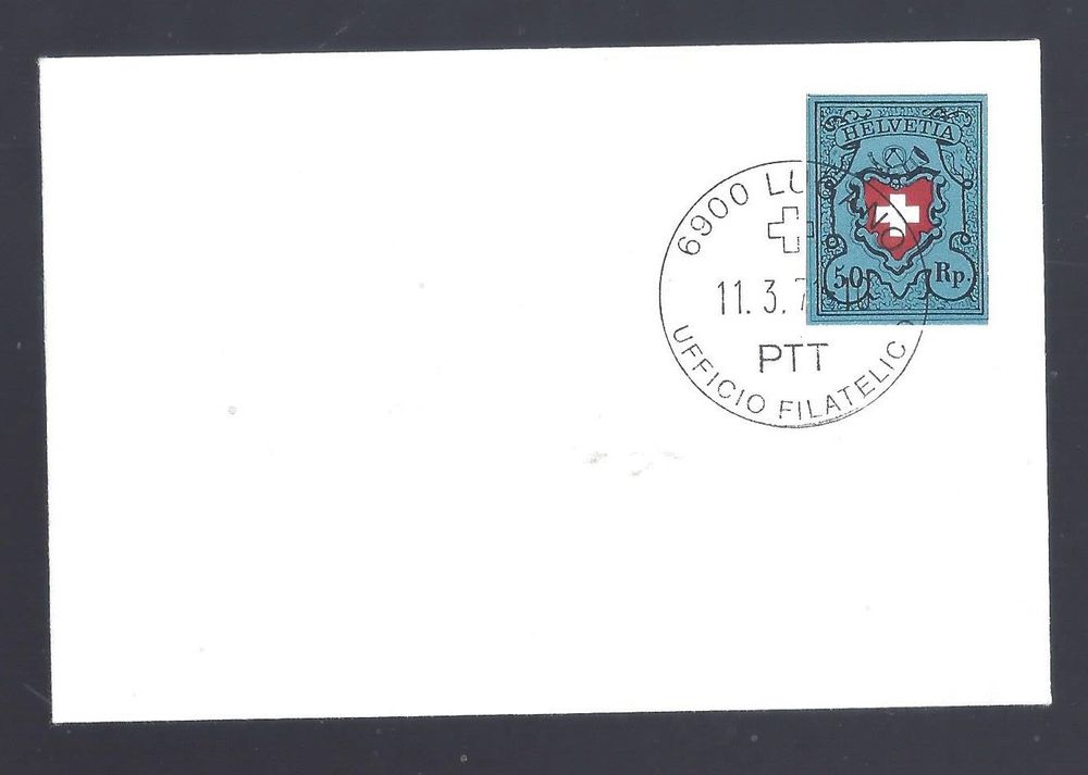 FDC Block Auschnitte 1971 (Mini Brief) gest.LUGANO (Gebraucht) in Les ...