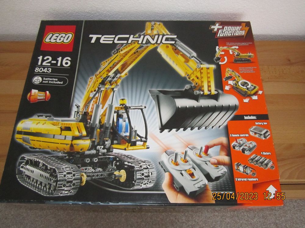 Lego Technic 8043 motorisierter Raupenbagger (Neu und originalverpackt ...