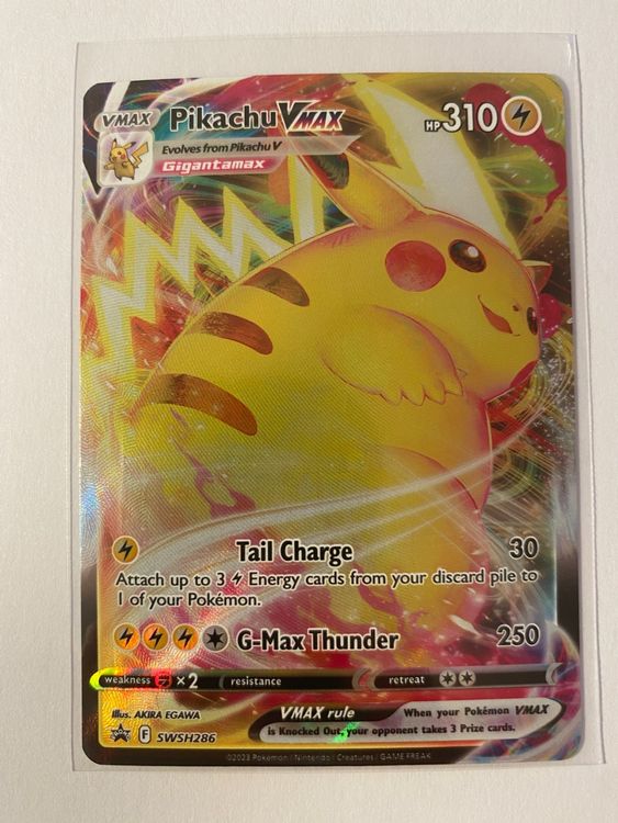 Pokemon Pikachu VMax SWSH 286 EN (Neu (gemäss Beschreibung)) in Elgg ...