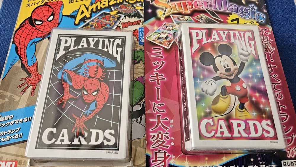 Für Sammler, Spider-Man und Micky Maus Spielkarten (Neu und ...