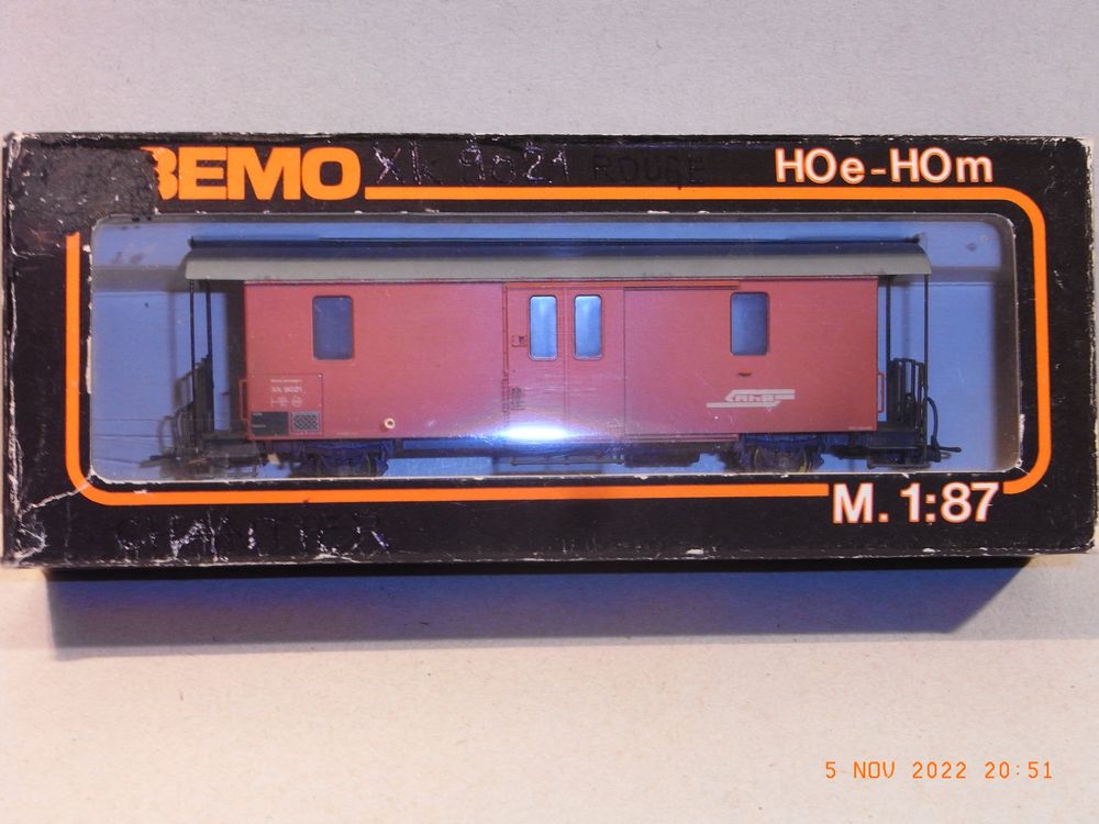 Wagon de matériel Bemo HOm RhB Xk 9021 (Gebraucht) in Thierrens für CHF 23 – mit Lieferung auf ...