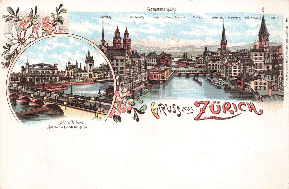 Gruss Zürich Litho (Gebraucht) in Biasca für CHF 8 – mit Lieferung auf Ricardo kaufen