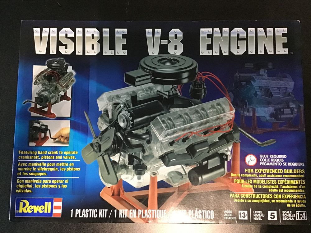 Revell V8 Motor Modellbausatz Visible Engine 1:4 (Neu und ...