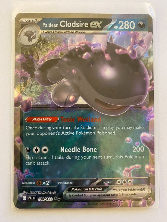 Pokemon Paldean Clodsire EX 130/193 Paldea Evolved EN (Neu (gemäss ...