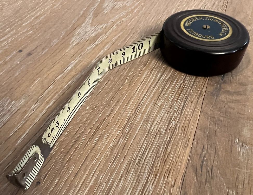 alter Rollmeter Bakelit "Bregger, Zwimpfer & Cie, Fribourg" (Gebraucht ...